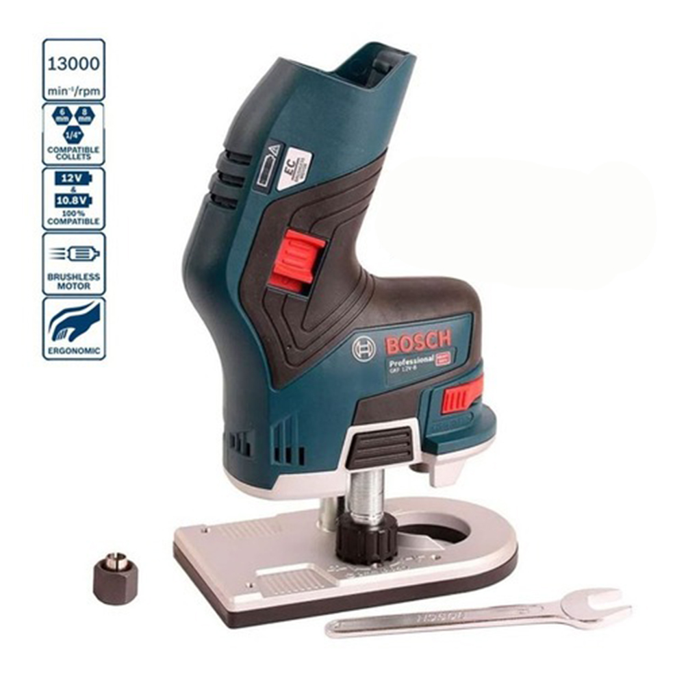 Router de Palma 12V - GKF 12V-8 - / BARETOOL / BOSCH-14-B-1-B ...